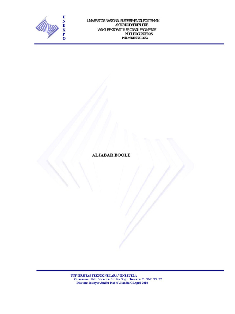 Panduan Aljabar Boolean untuk Siswa | PDF