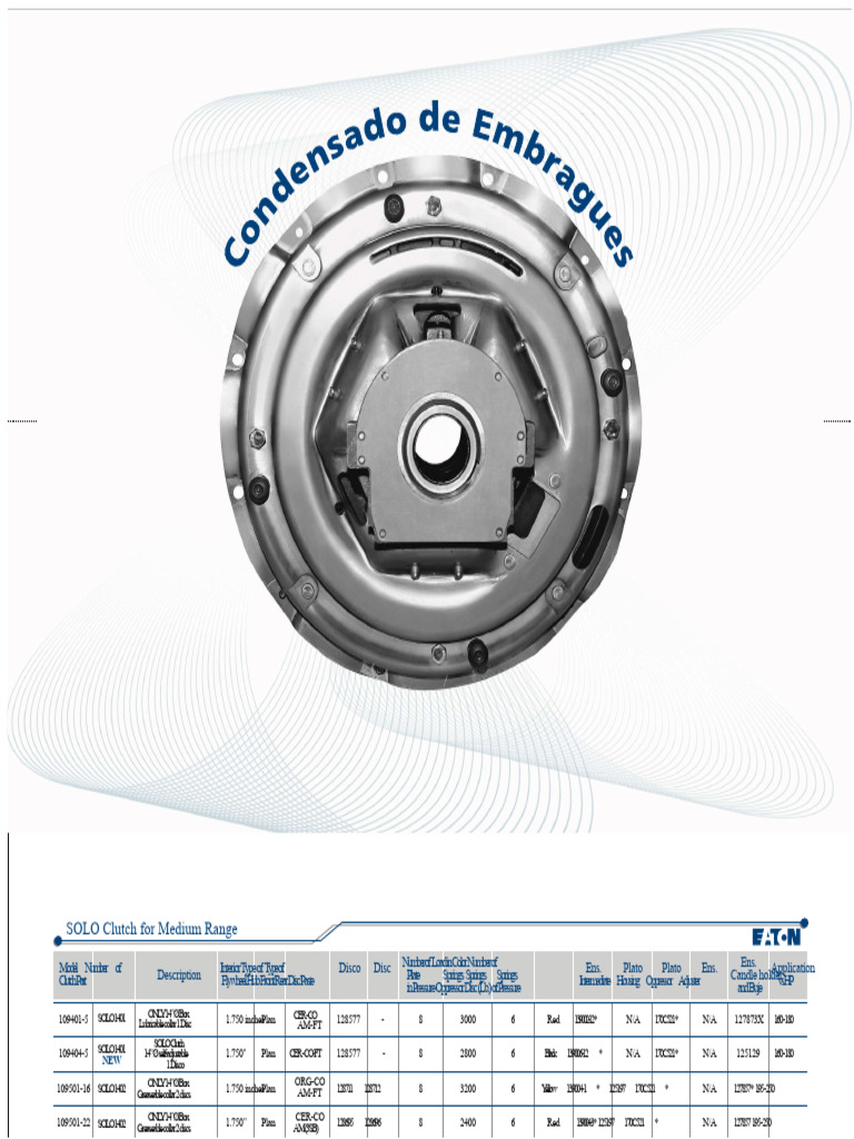 EATON Clutches | PDF | Clutch | Mechanical Engineering