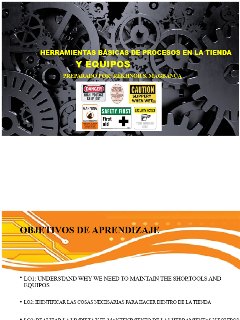 Procesos Básicos de Tiendas Herramientas y Equipos | PDF