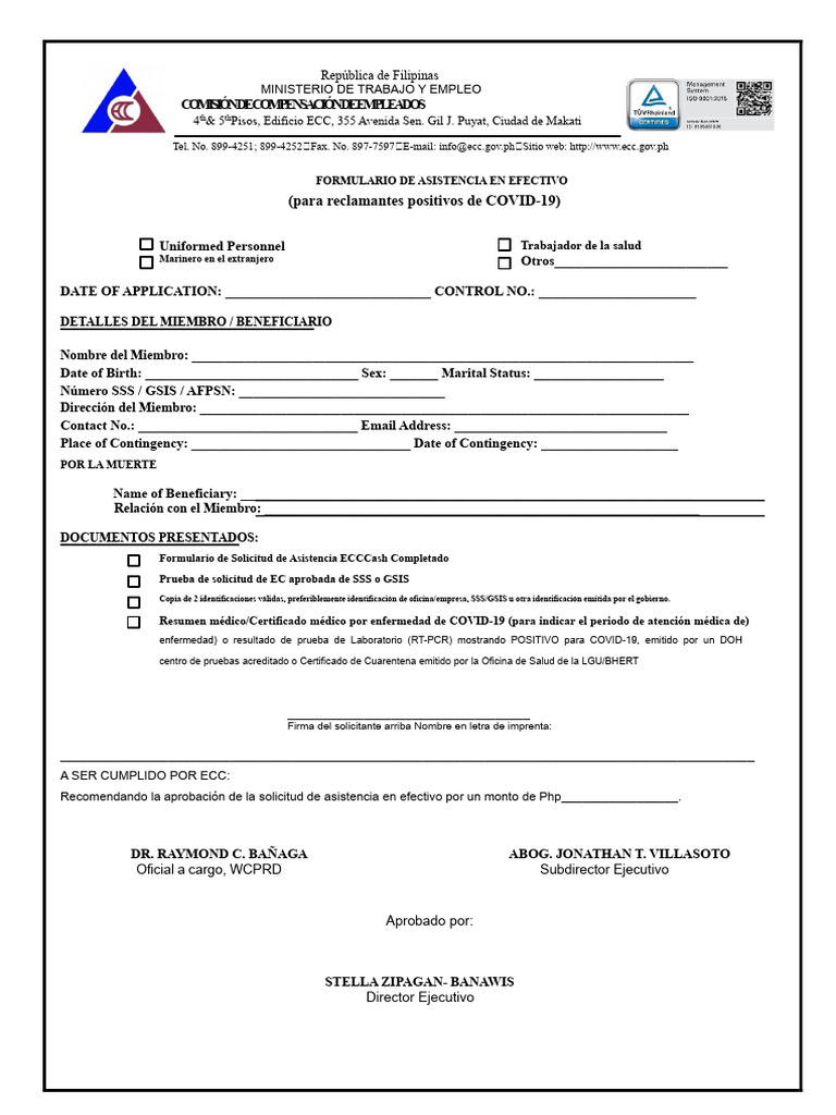 Asistencia en Efectivo de Dole Ec - Covid-Nuevo | PDF