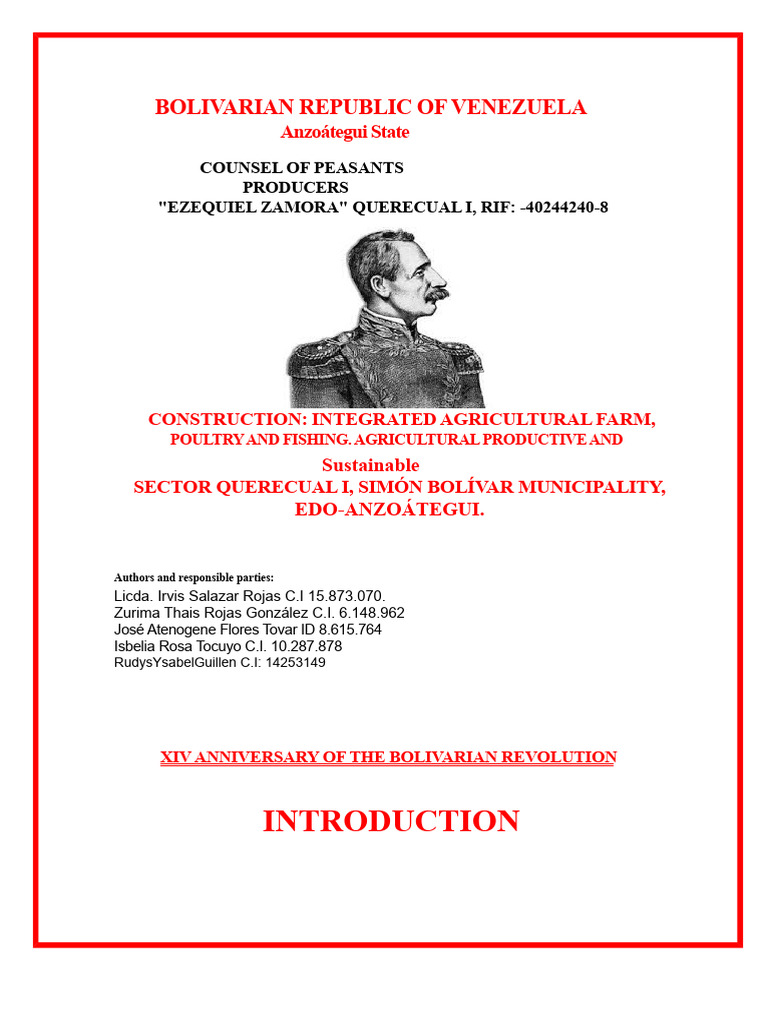 Official Project Integral Agricultural Farm Q I | PDF | Poultry Farming ...