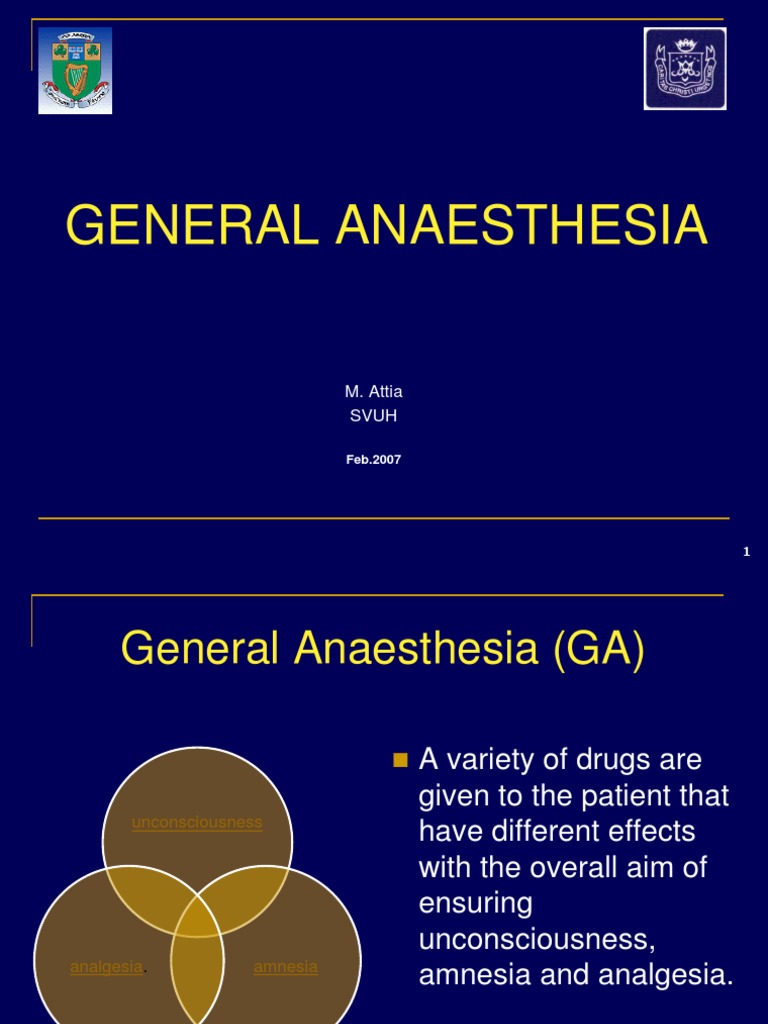 2. General Anaesthesia Overview Ppt | Anesthesia | Drugs Acting On The ...