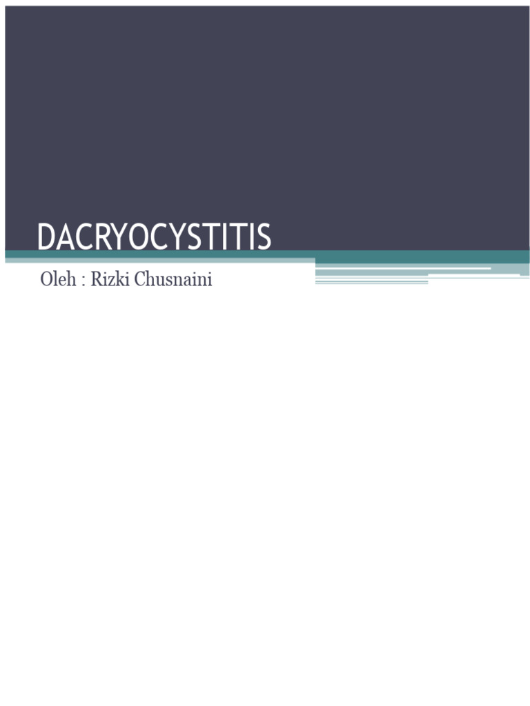 DACRYOCYSTITIS | PDF
