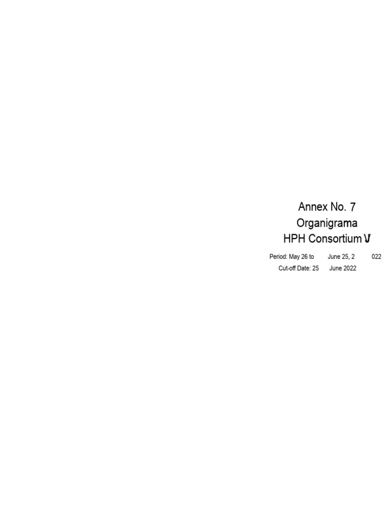 Panama Metro Project HPH Consortium Org Chart | PDF