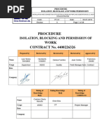 Positive Isolation Safety Procedure | PDF | Switch | High Voltage