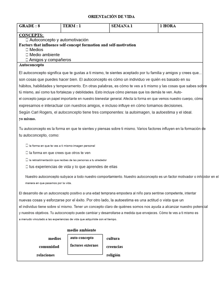 Grado 8 - 2024 Primer Trimestre Semanas 1-3 HOJAS DE TRABAJO | PDF ...