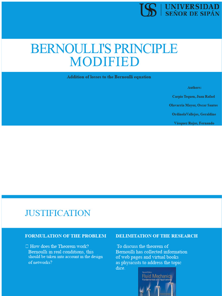 Modified Bernoulli Principle | PDF | Fluid Dynamics | Liquids