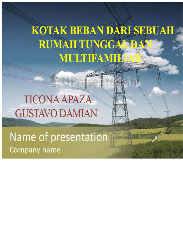 Tabel Beban Rumah Tangga Unifamiliar Dan | PDF