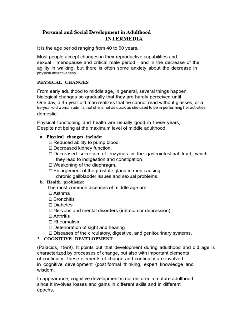 Personal Development in Midlife | PDF | Family | Adults