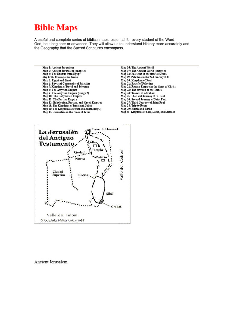 Biblical Maps | PDF