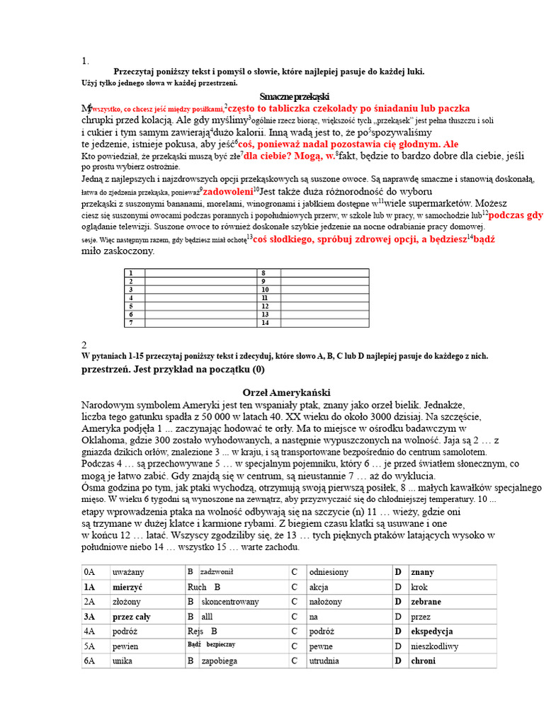 Słownictwo Ex6 | PDF