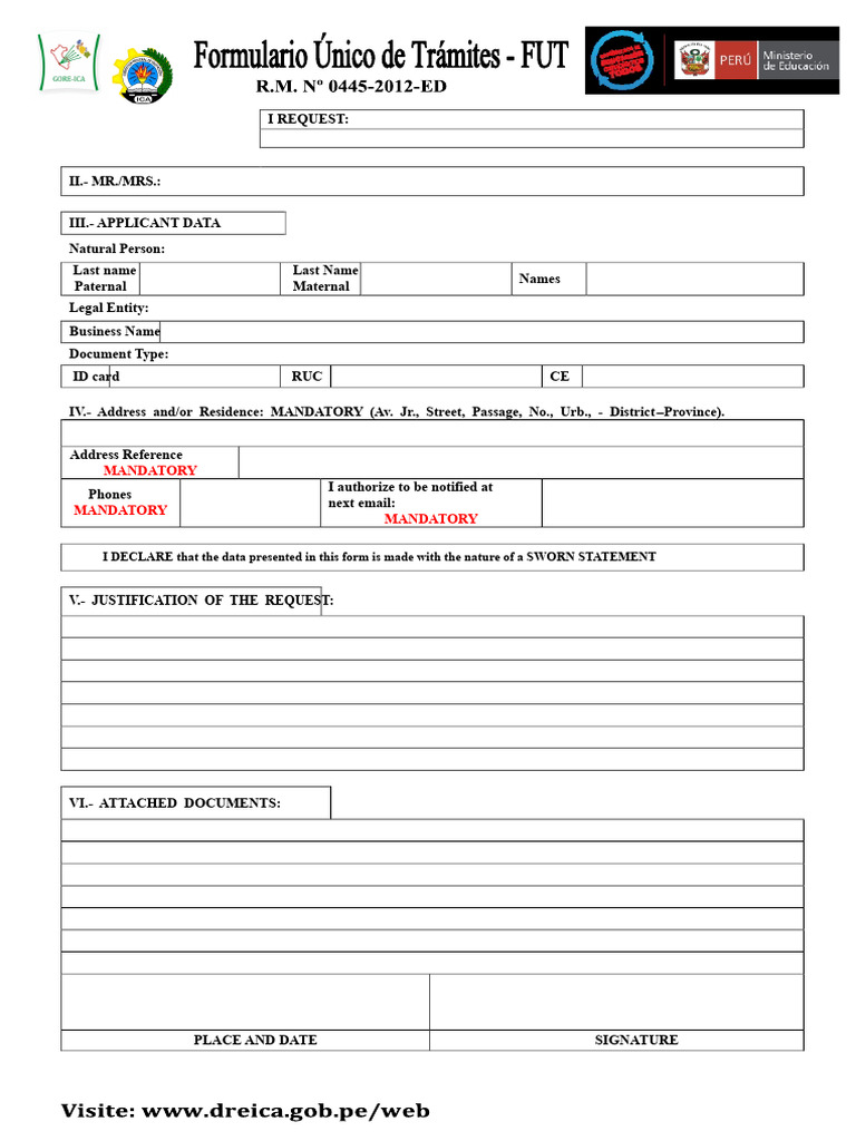 Unique Procedure Form - Dre Ica | PDF