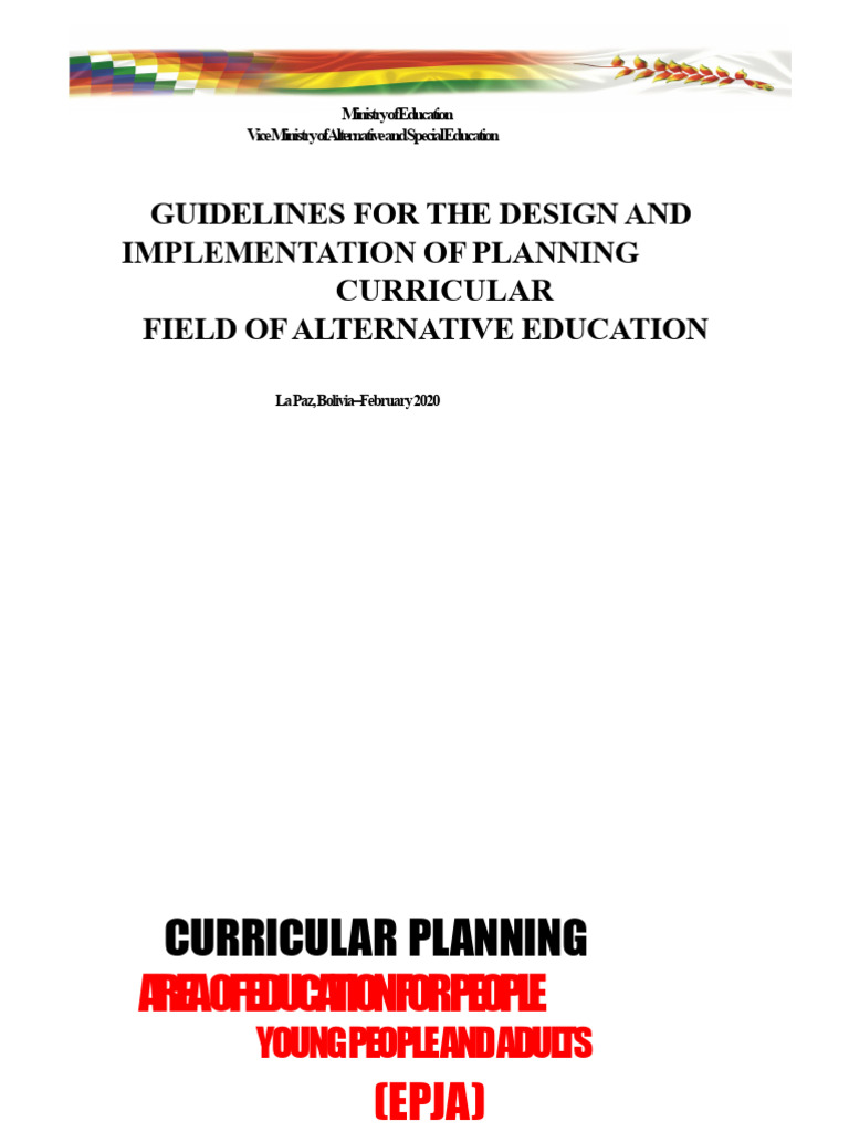 Curriculum Planning Alternative Education - 2020 | PDF | Curriculum ...