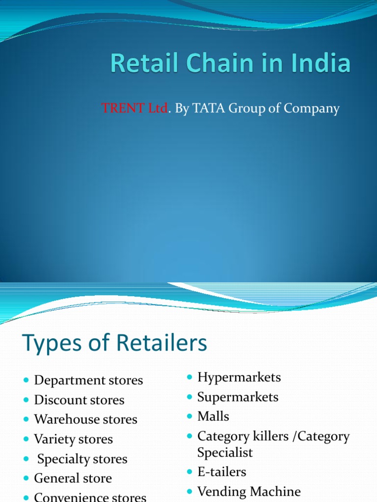 Retail Chain in India | PDF | Retailers | Retail