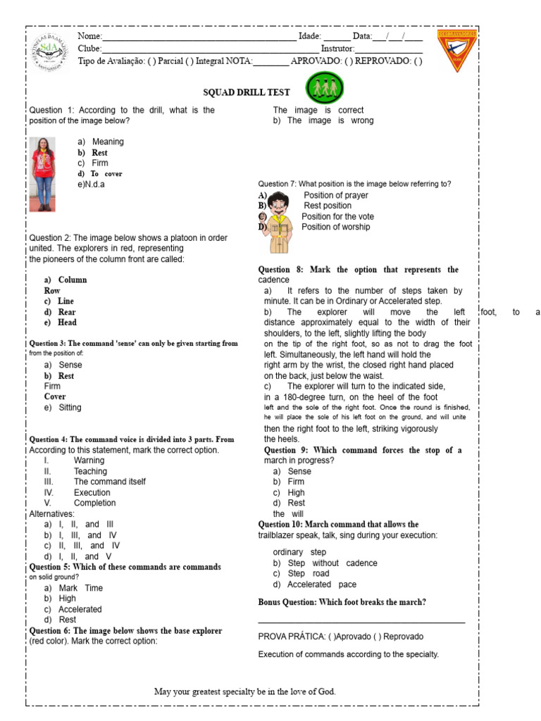 Drill Test | PDF