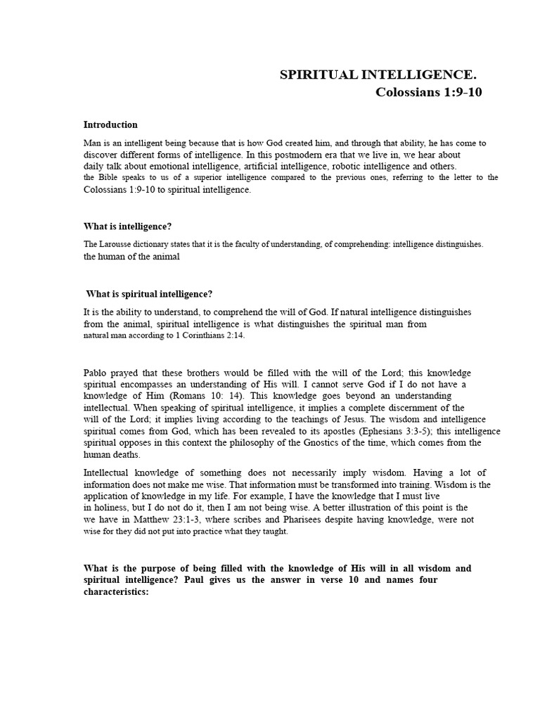 Wisdom and Spiritual Intelligence | PDF | Wisdom | Book Of Daniel