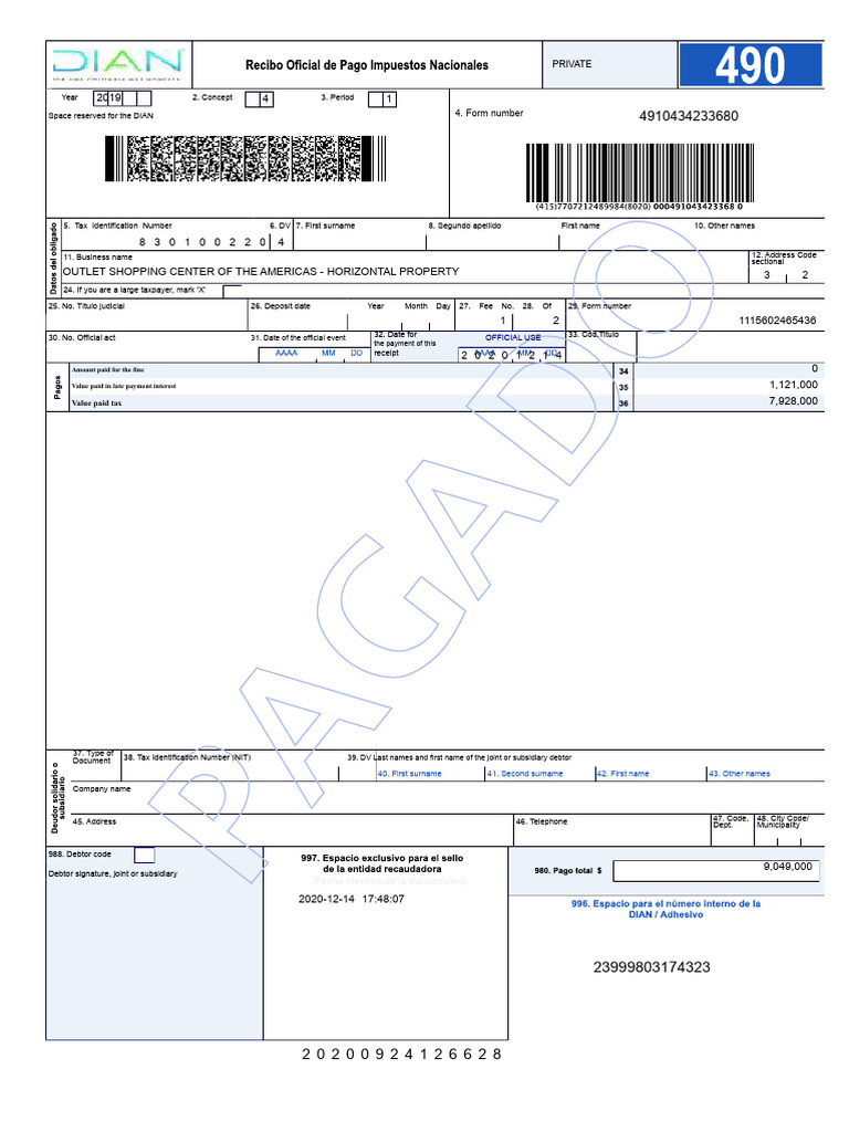 Official Payment Receipt | PDF | Government Finances | Payments