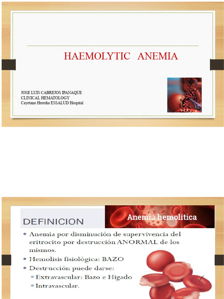 Hemolytic Anemia | PDF | Anemia | Human Diseases And Disorders