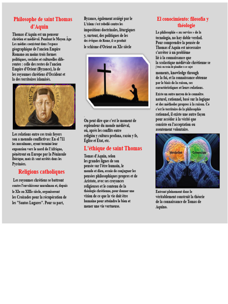 Philosophie et théologie de Thomas d'Aquin | PDF | Thomas d'Aquin ...