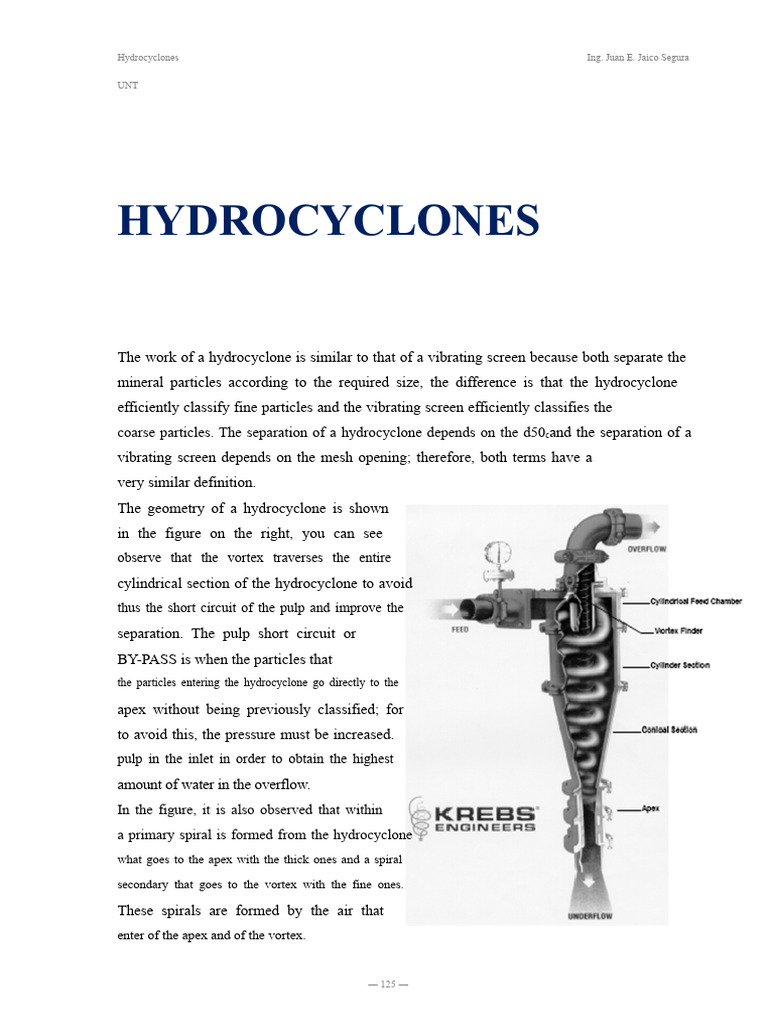 9 Hydrocyclones | PDF | Pressure