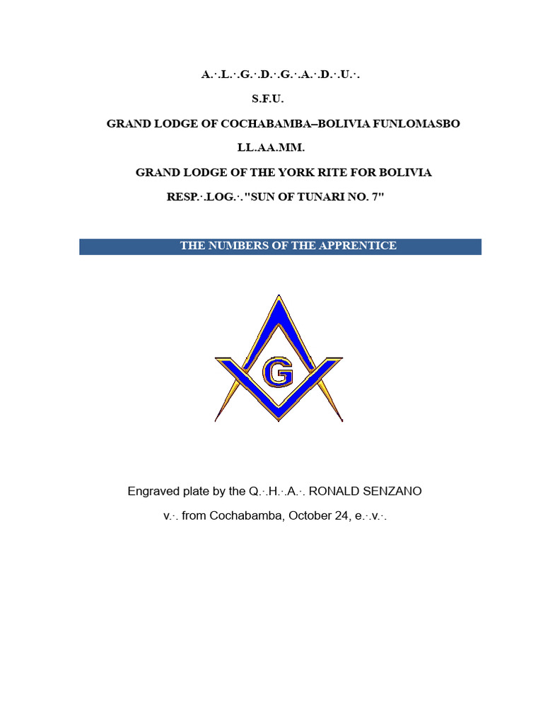 Masonic Symbolism of Numbers 1, 2, 3 | PDF | Freemasonry | Pythagoras