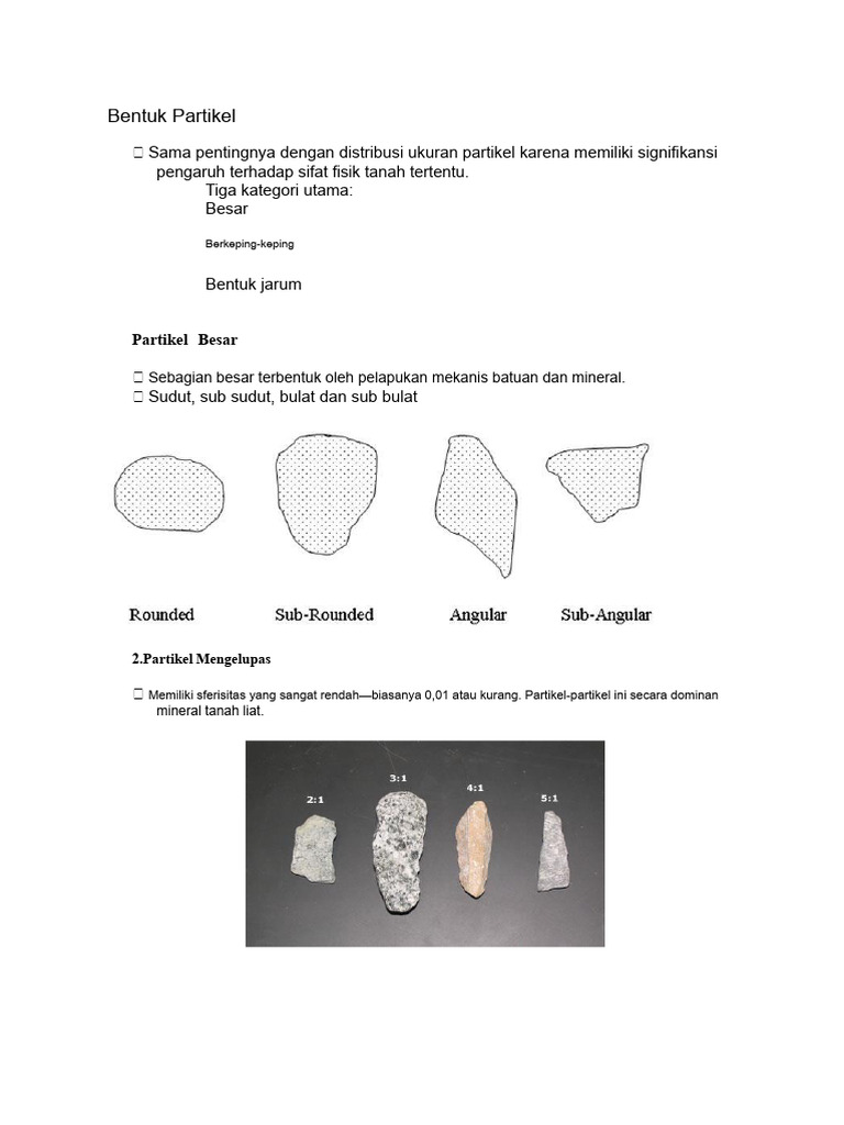 Bentuk Partikel | PDF