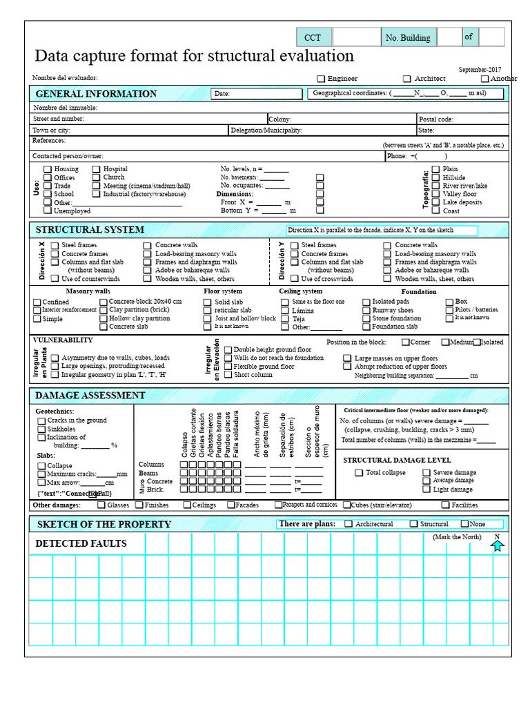 Damage Assessment Format | PDF | Wall | Column