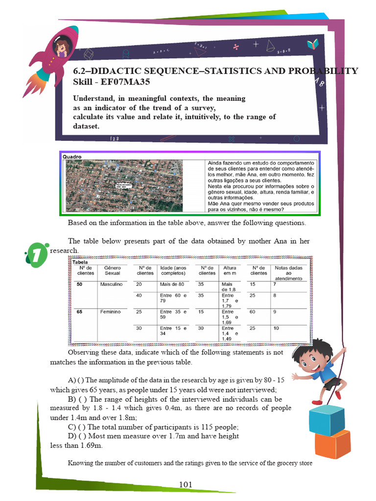 Didactic Sequence: Statistics & Probability | PDF | Mean | Average