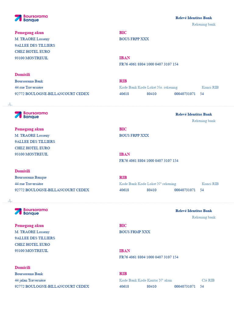 Rib Boursorama Bank 1682876052889 | PDF