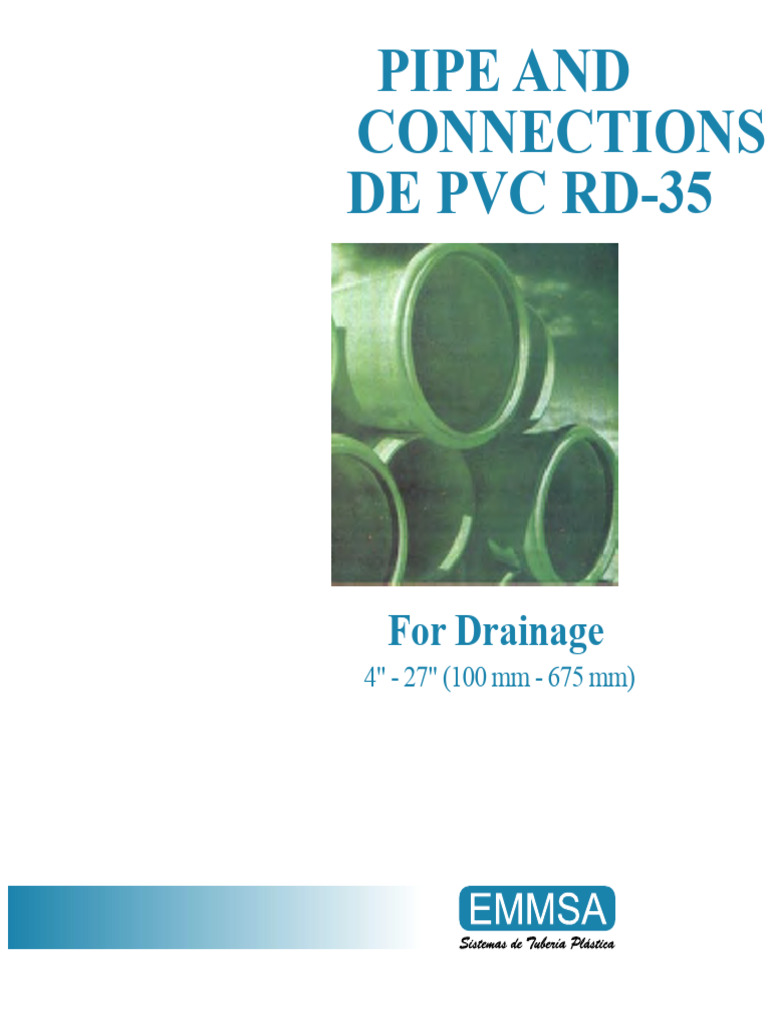 PVC Pipe and Connections RD-35 | PDF | Pipe (Fluid Conveyance) | Stiffness