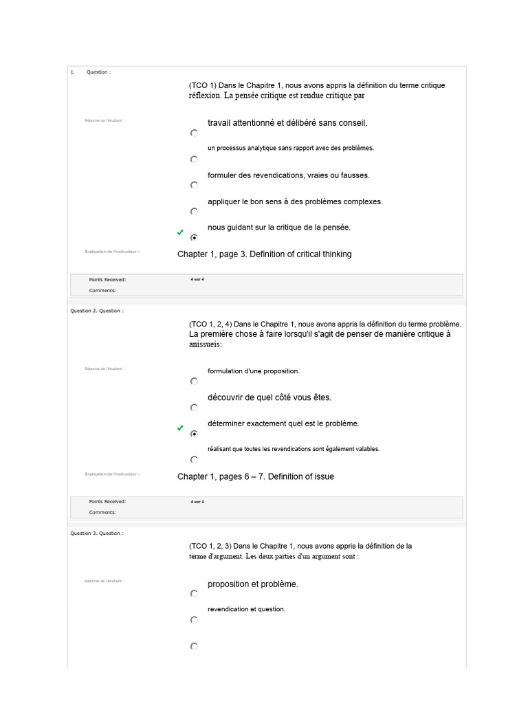 Définition et enjeux de la pensée critique | PDF | Relativisme | Pensée ...