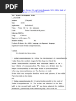 Miccio Stimulability Probe Overview | PDF