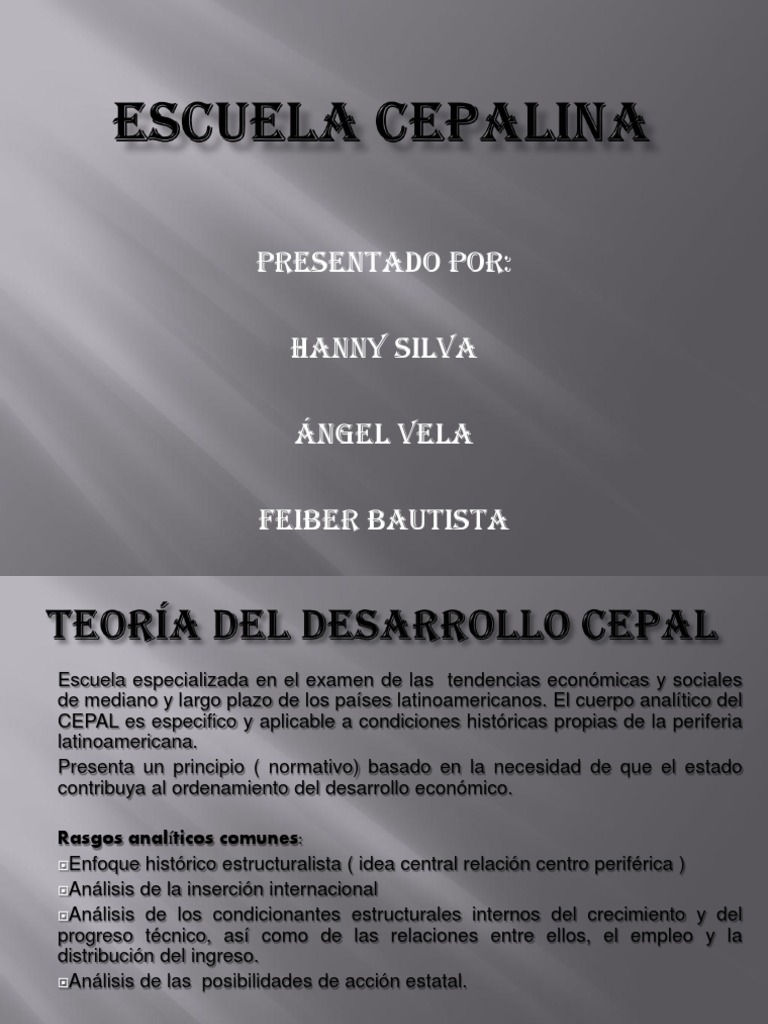 Escuela Cepalina | PDF | Ciencias económicas | Economias