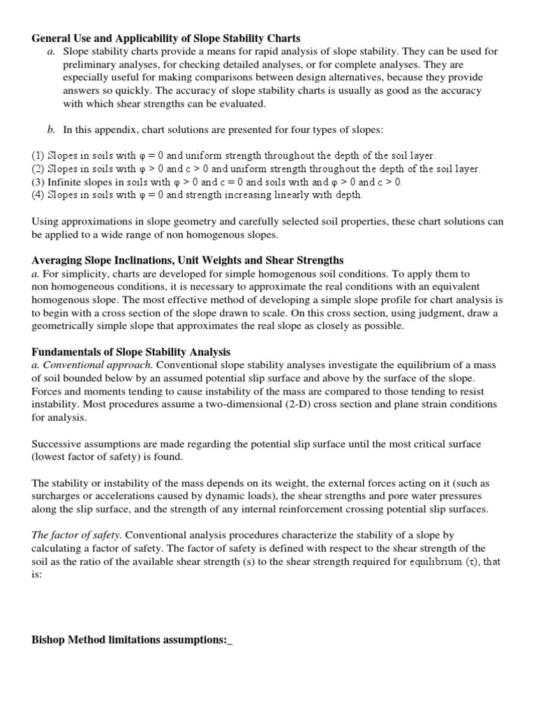Rapidly Analyze Slope Stability Using Charts | PDF | Physics ...