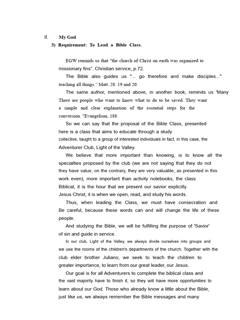 3 - Lead - My - Biblical - Class - Ok | PDF | Jesus | Bible