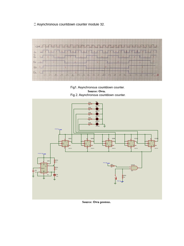 Asynchronous Down Counter Module 32 | PDF | Electric Rail Transport ...