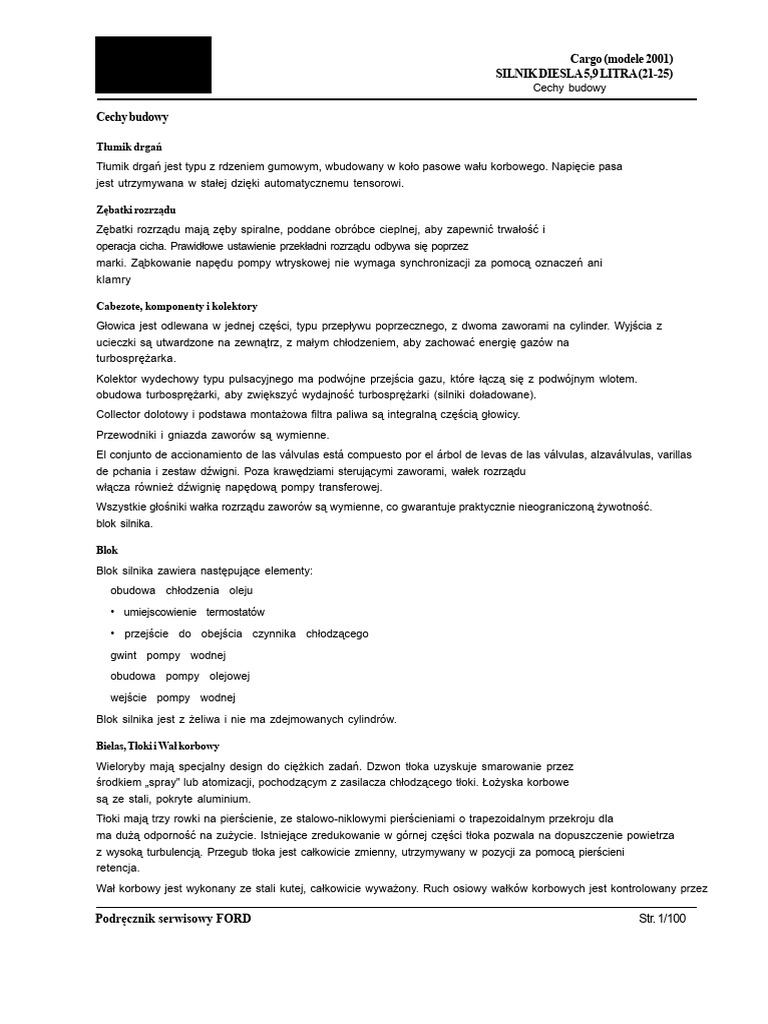 Silnik 5,9 litra Cummins | PDF