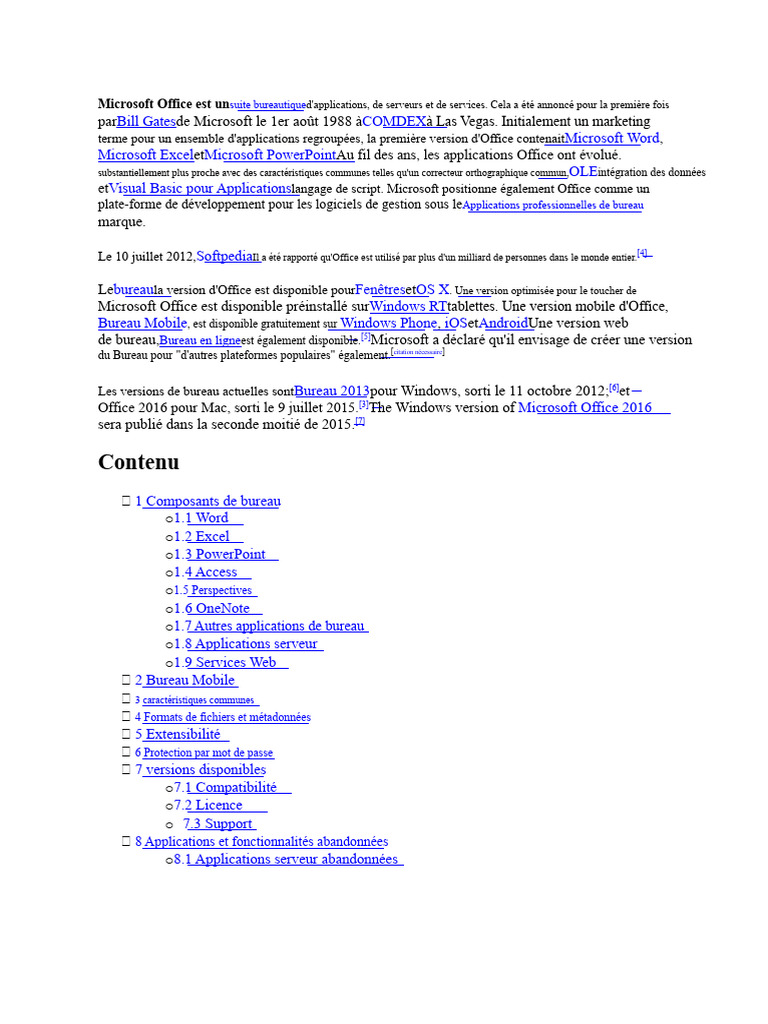 Introduction à Microsoft Office et ses applications | PDF | Microsoft ...