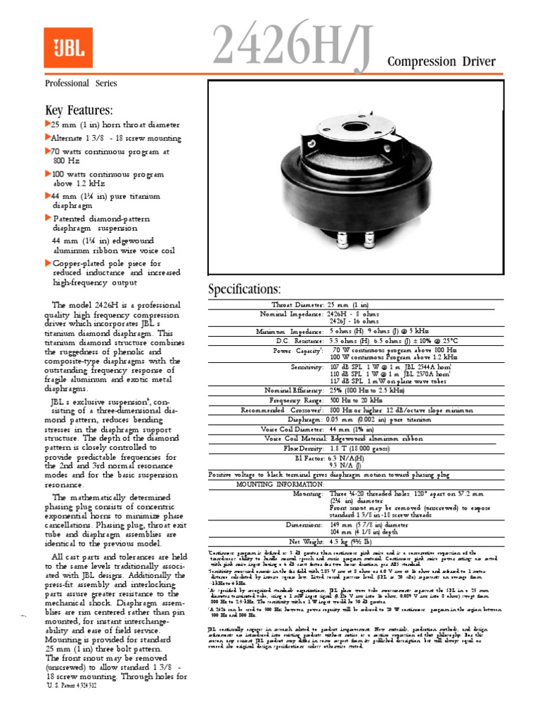 2426 | PDF | Decibel | Hertz
