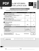 DELF A1 Sample Paper Overview | PDF