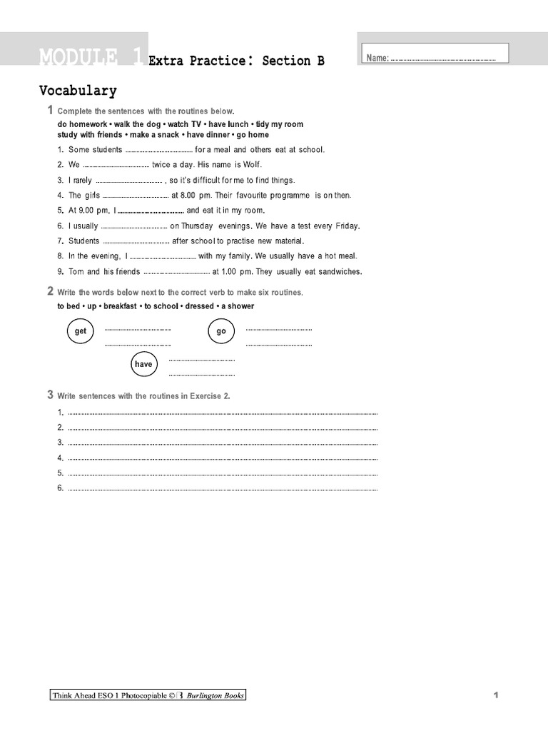 Module1 ExtraPracticeb | PDF