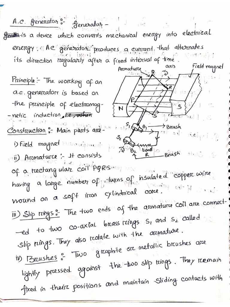 AC Generator | PDF