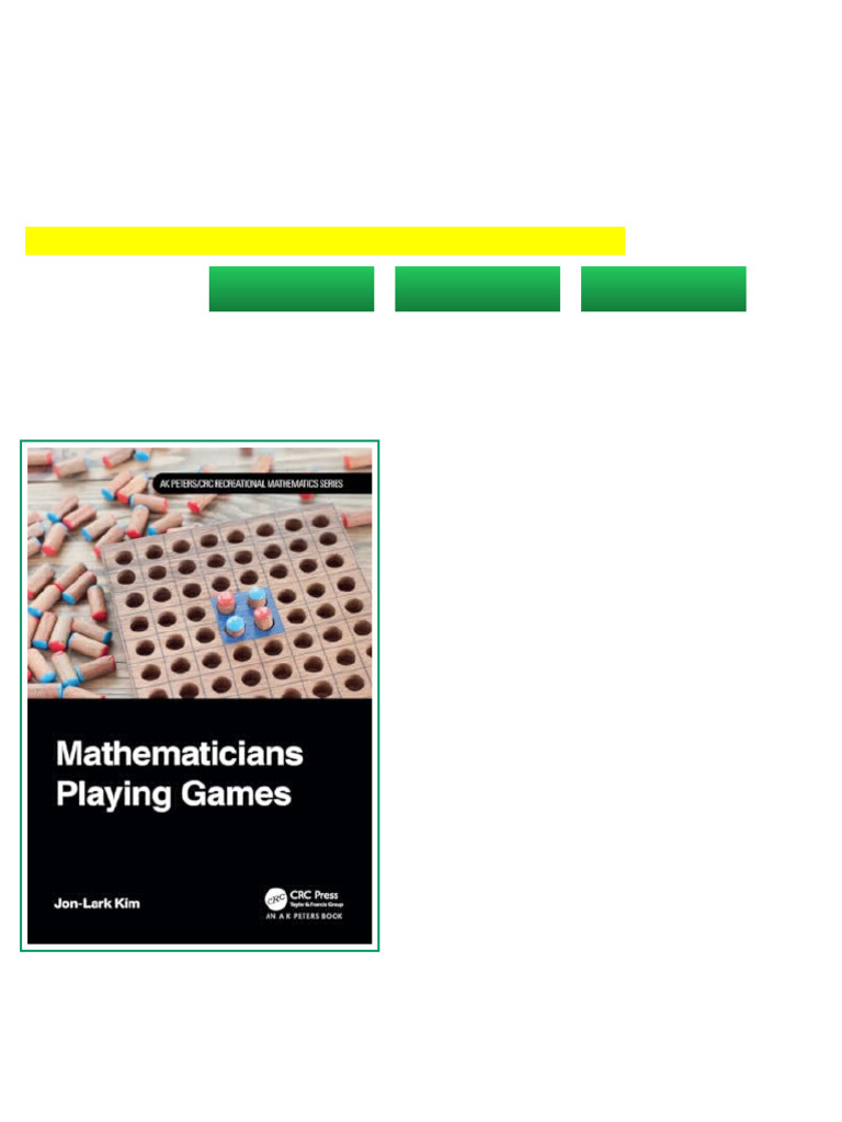 Mathematicians Playing Games 1st Edition Jon-Lark Kim: Mirror Link ...