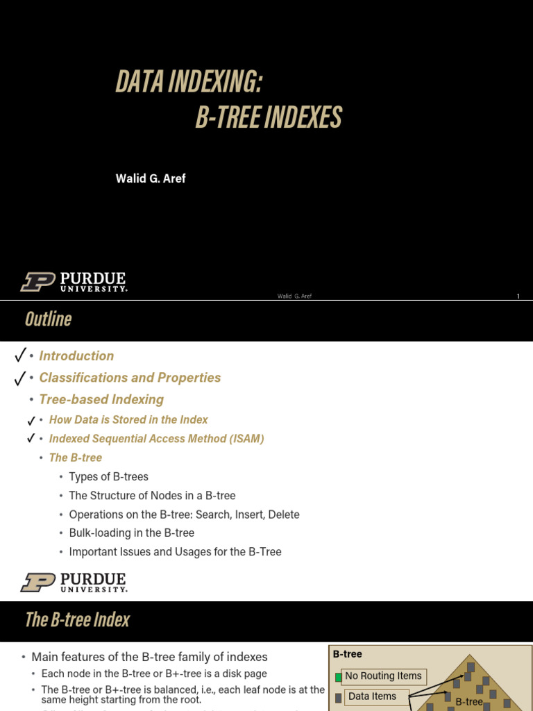 08 04 B Tree Indexing | PDF | Algorithms And Data Structures | Data ...