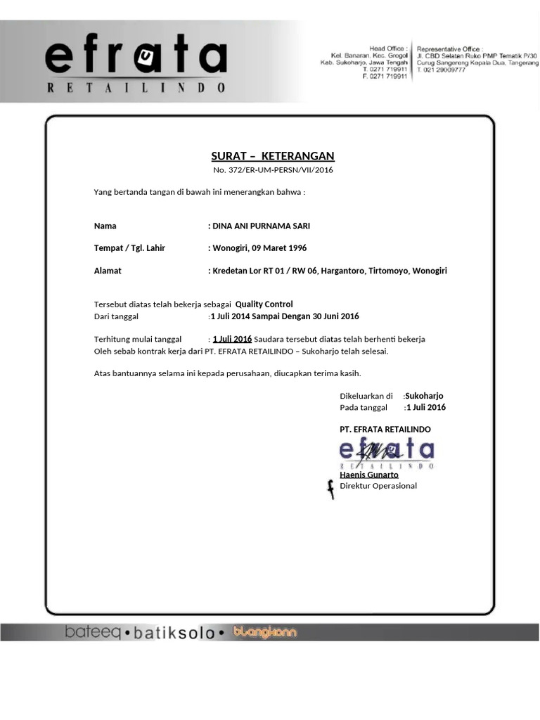 Pt. Efrata Retailindo | PDF