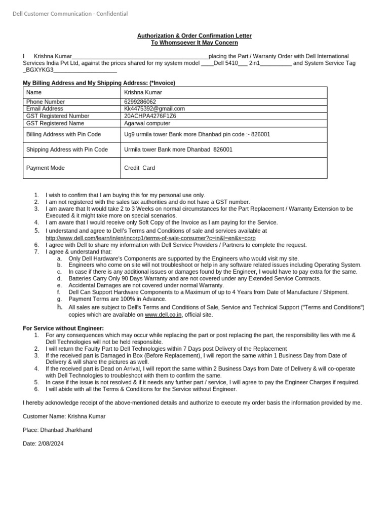 I Am Sharing 'I Am Sharing 'Order - Info Letter' With You' With You ...