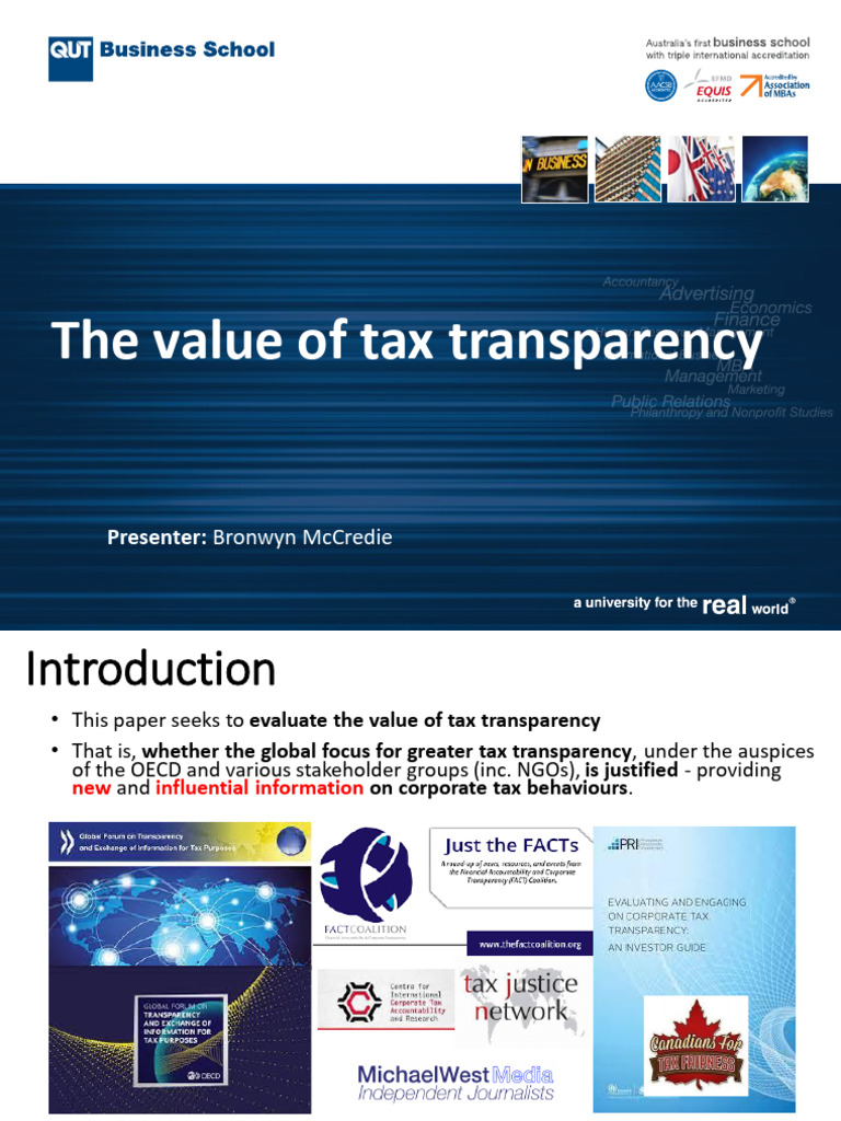 Evaluating Australia's Tax Transparency Impact | PDF | Taxes ...