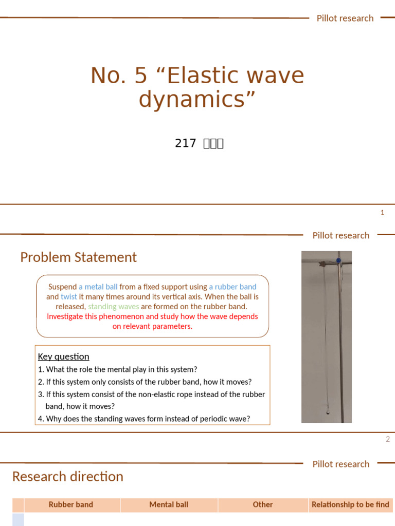 Elastic Wave Dynamics in Rubber Bands | PDF | Waves | Classical Mechanics