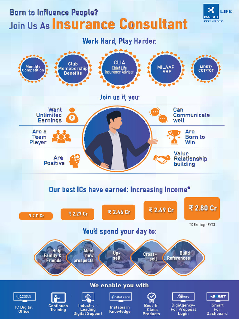 Join as an Insurance Consultant at Bajaj | PDF | Business | Economies