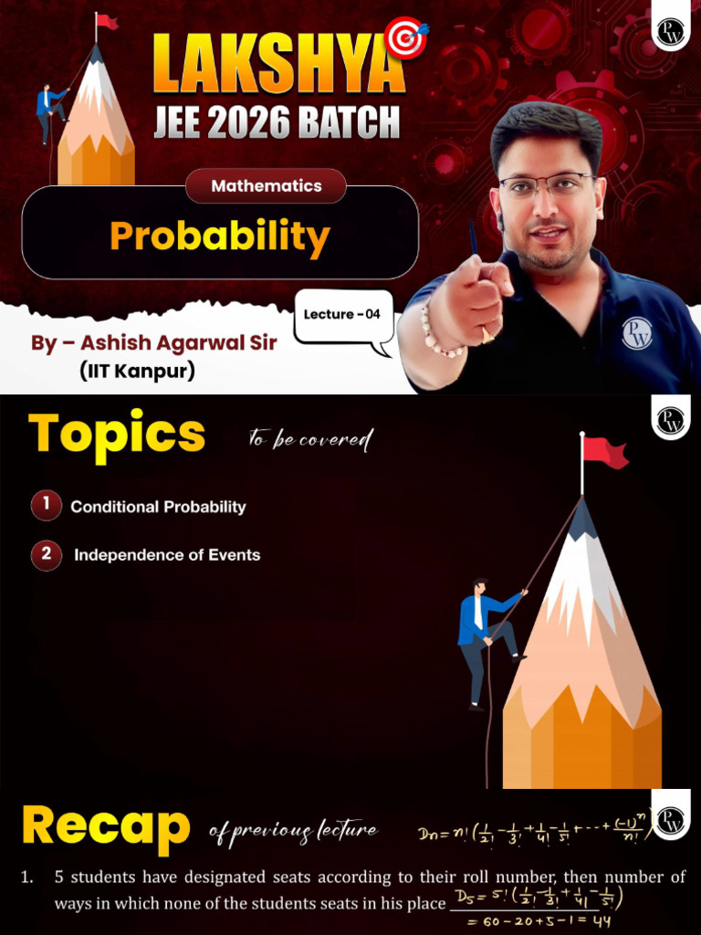 Probability 04 Class Notes | PDF